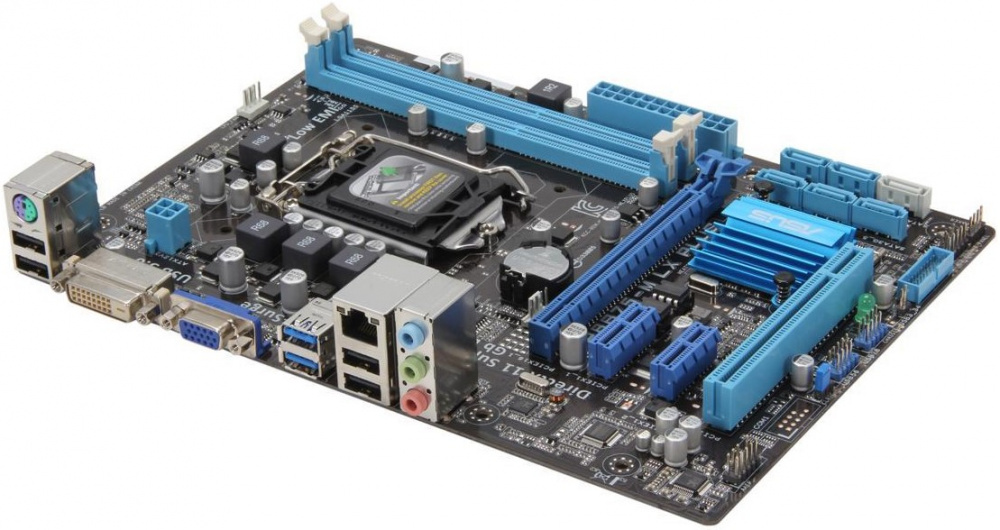 ASUS P8B75-M LX Plus LGA1155 (B75) PCI-E+Dsub+DVI+GbLAN SATA MicroATX 2DDR3